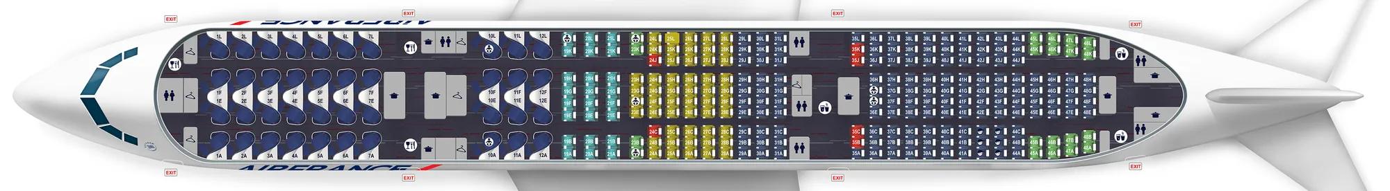 Plan Boeing 777-200 - 280 sièges